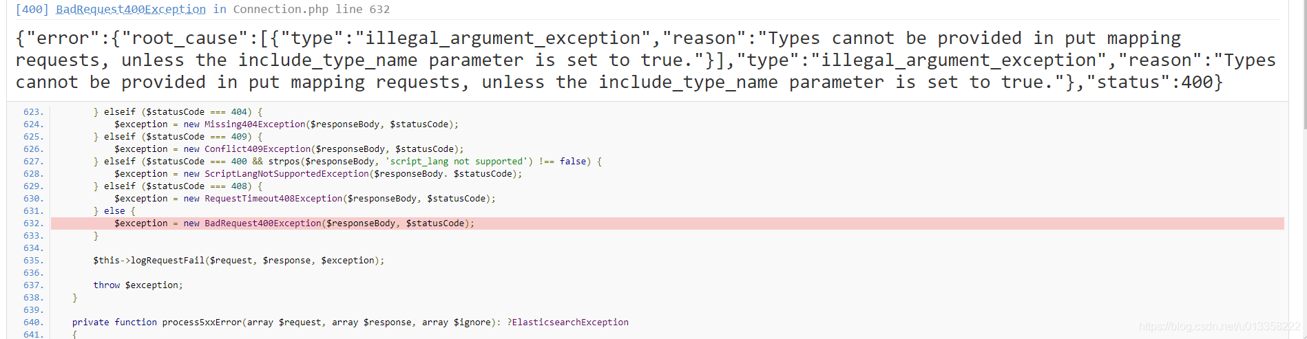 php Elasticsearch 7.3 官方php文档demo执行报错_unless the `reopen` query parameter is set true-CSDN博客