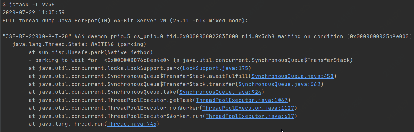 JVM监控命令之——JSTACK_jstack 如何分析卡顿-CSDN博客