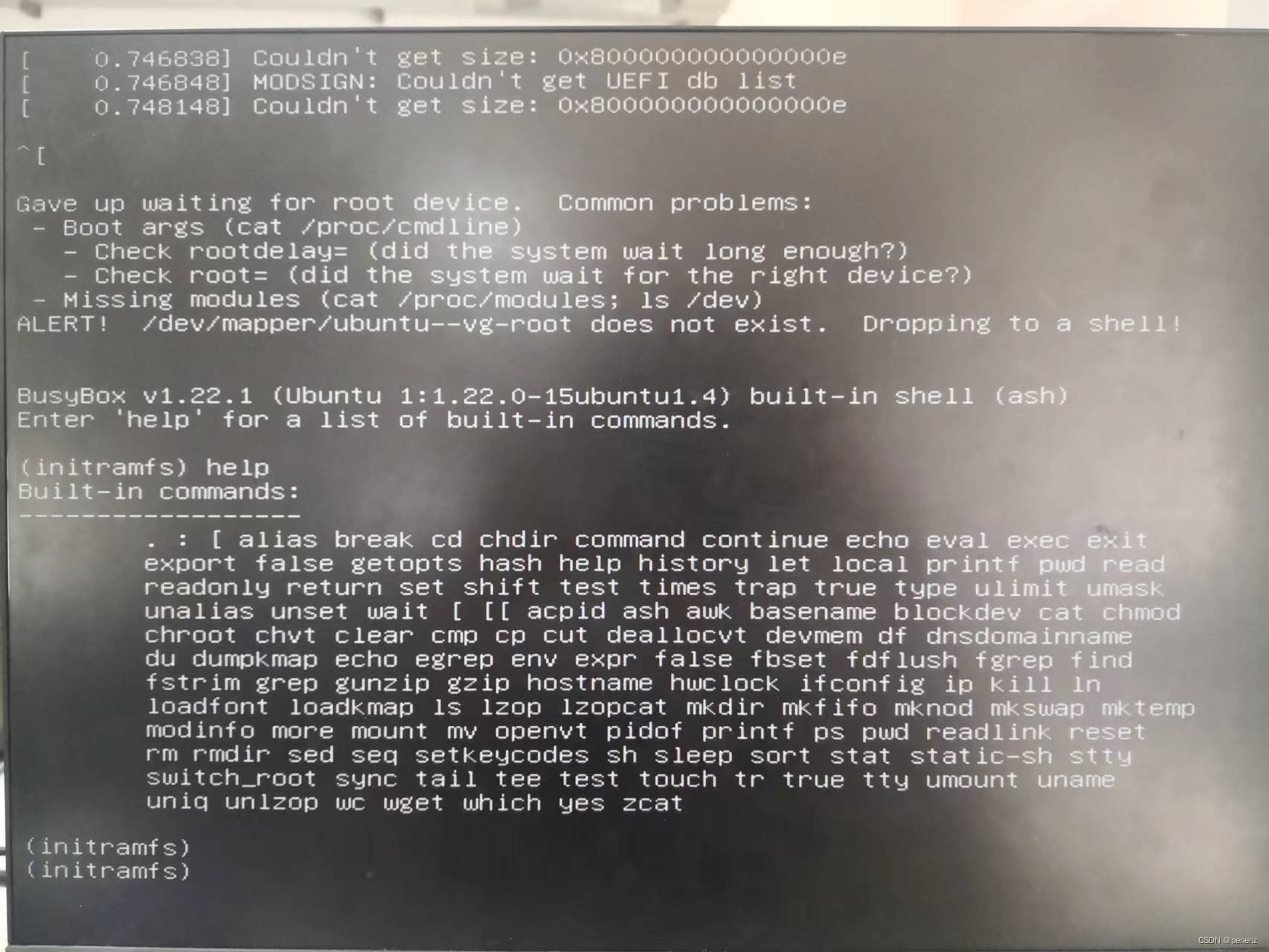 Couldn‘t get UEFI db list ：Ubuntu启动异常进入不了系统_couldn't get uefi db list-CSDN博客