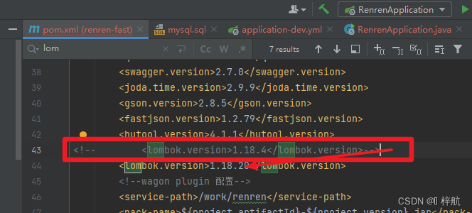 谷粒商城renren-fast项目启动报错，java: 找不到符号符号: 方法 setOperation(java.lang.String ...