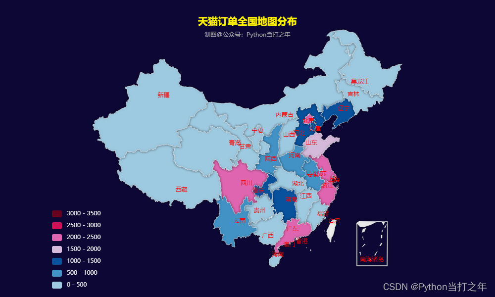 Pandas+Pyecharts | 20000+天猫订单数据可视化_基于外卖订单数据（在资料中的data文件夹里），练习pandas的相关命令，至少生成一个透视表或交叉-CSDN博客
