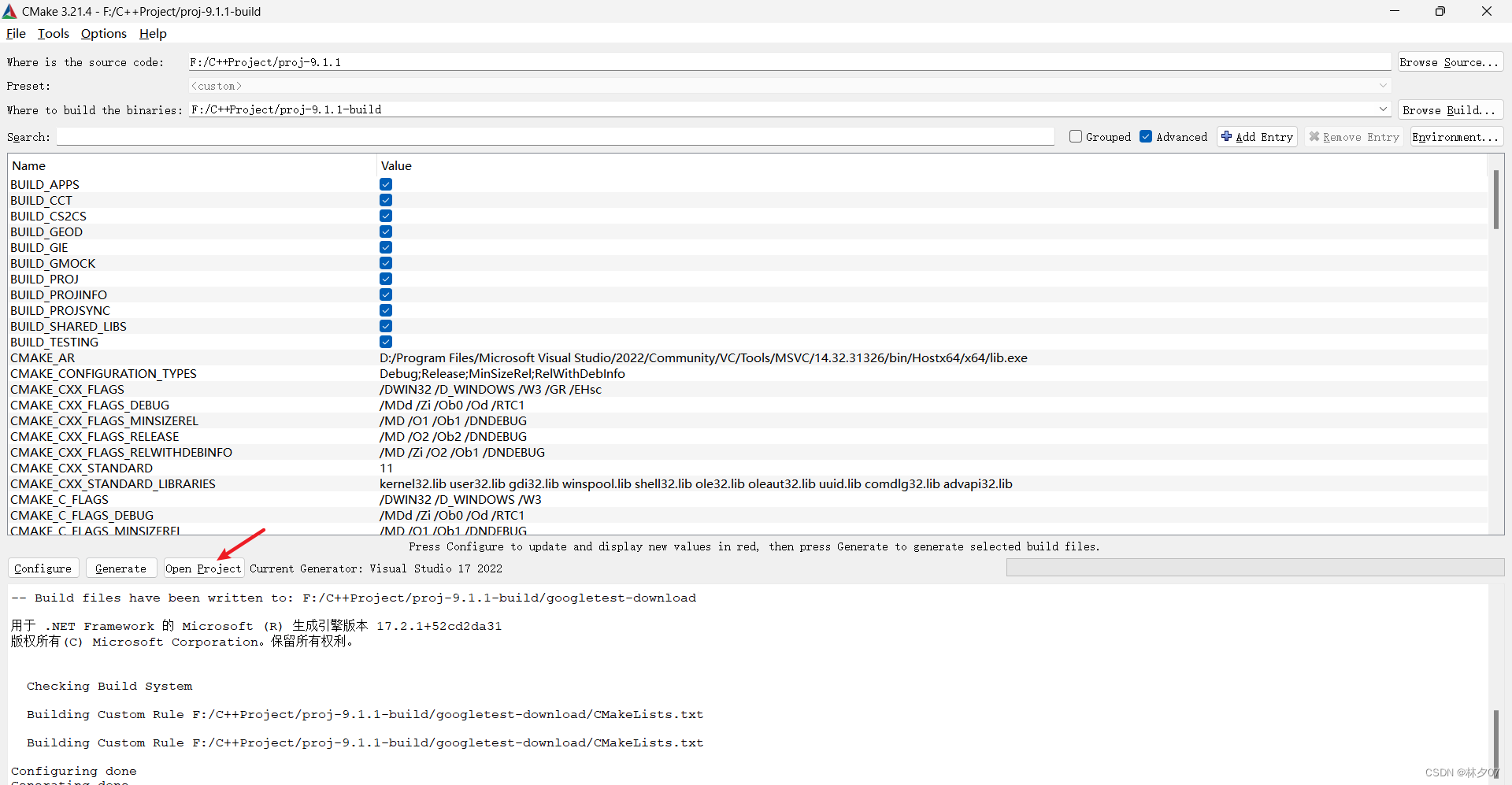 PROJ 9.1.1源码下载编译（Win10+VS2022）_proj下载-CSDN博客