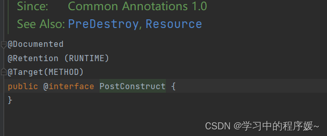 @PostConstruct注解详解-CSDN博客