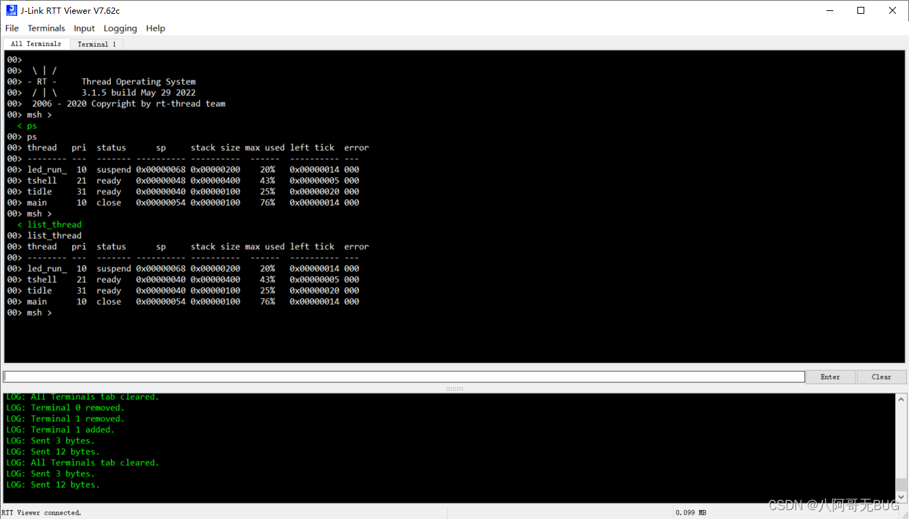 RT-Thread-Nano使用Jlink-RTT实现Shell_rtthread 通过shell调用函数-CSDN博客