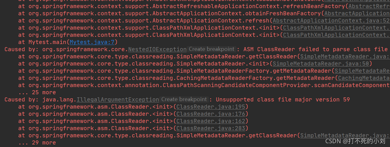 Exception in thread “main“ org.springframework.beans.factory.BeanDefinitionStoreException ...