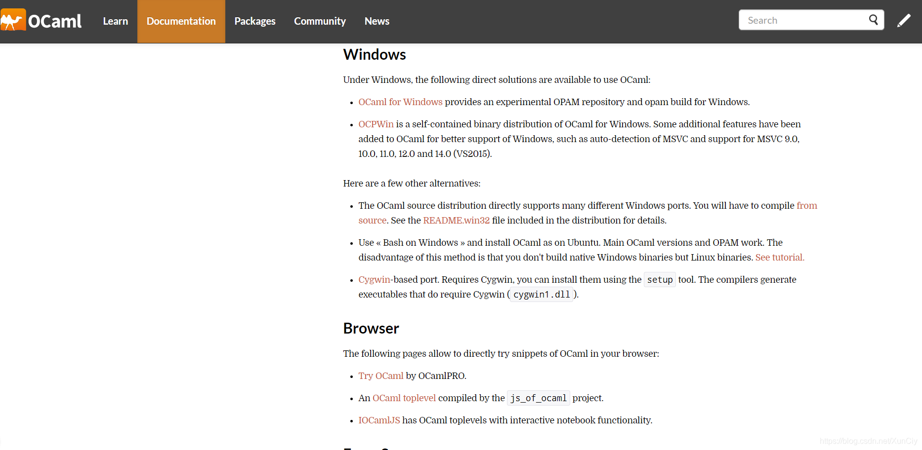 OCaml for windows安装_window ocaml 安装-CSDN博客