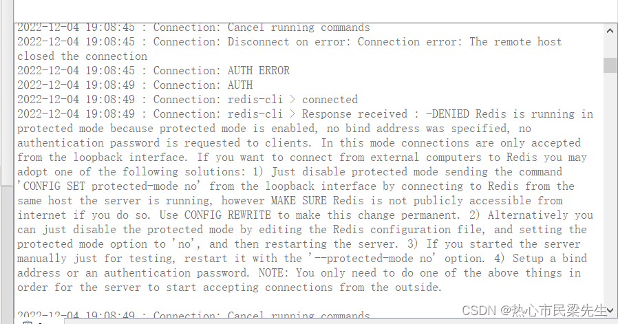 记录Redis远程连接Timeout_redis timeout connecting to server-CSDN博客