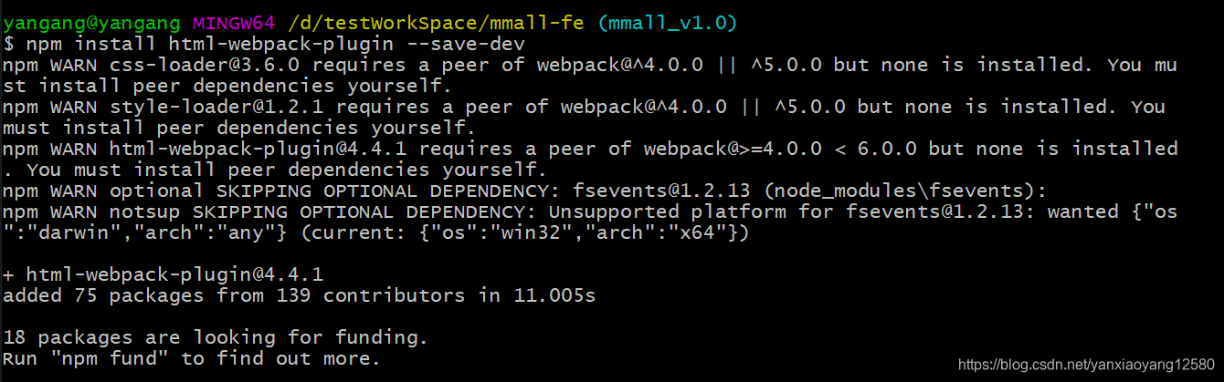 【webpack】使用webpack下载html-webpack-plugin插件时报错_npm install html-webpack-plugin --save-dev报错-CSDN博客
