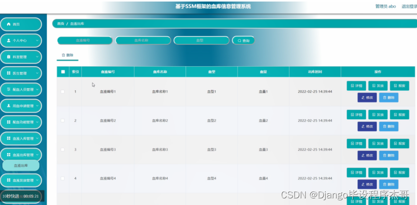 Django计算机毕业设计基于框架的血库信息管理系统（程序lw）python Csdn博客