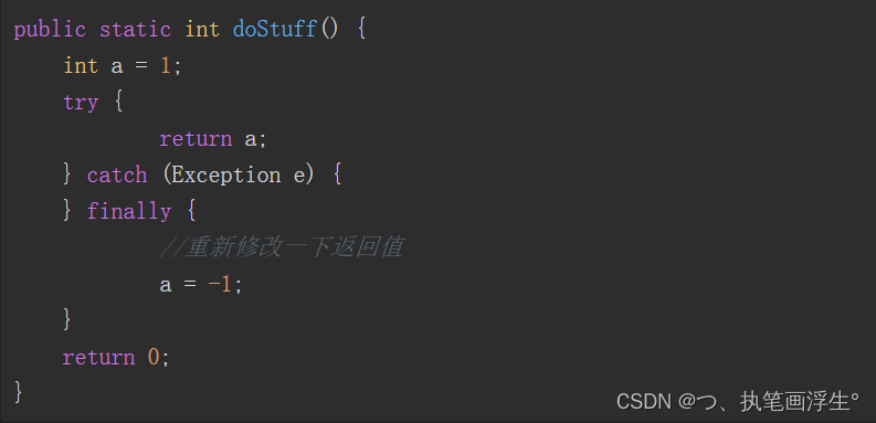 不要在finally代码块中出现return语句_finally"块中不应该出现return语句-CSDN博客