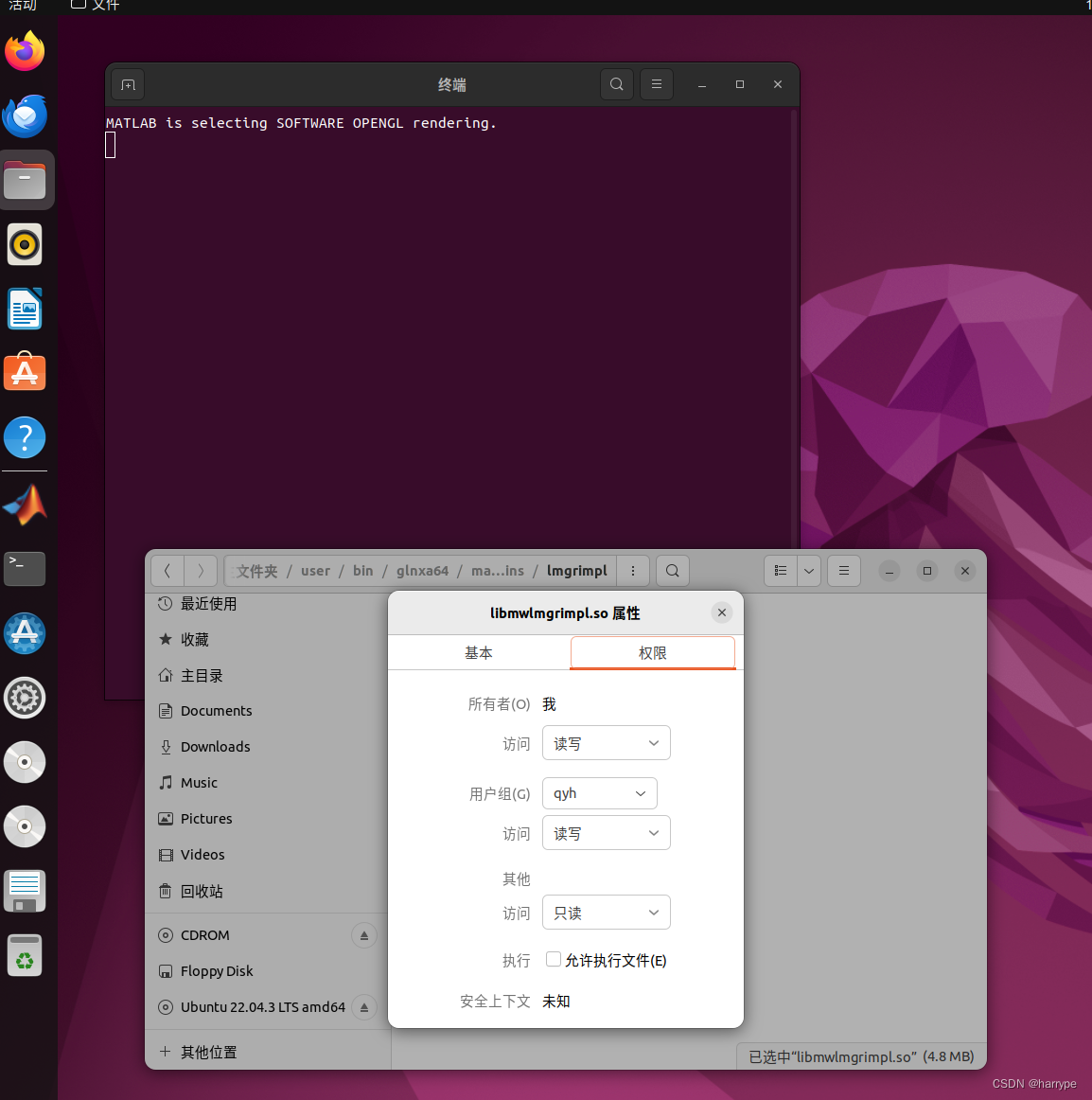 （入门向）在Ubuntu22.04.3安装Matlab2021b，以及无法安装在当前目录下的解决办法(见最后)_ubuntu安装matlab-CSDN博客