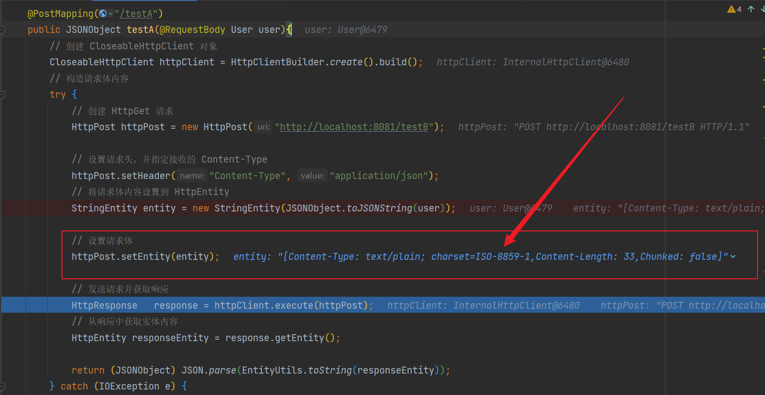 【已解决】在 SpringBoot 中使用 CloseableHttpClient 调用接口时，接收参数中的中文变为“?“_closeablehttclient 设置编码-CSDN博客