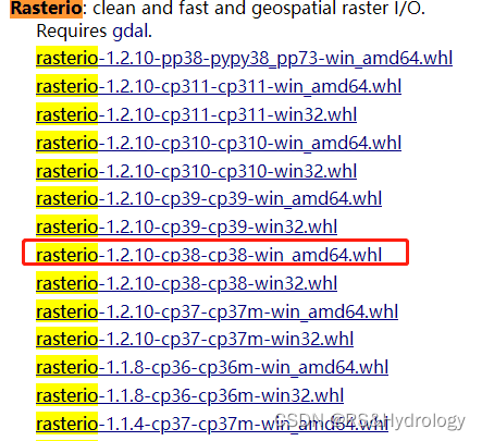 Python安装gdal,rasterio等_python 如何安装raterio-CSDN博客