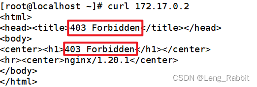 搭建docker-nginx服务，访问nginx 报错403_nginx_Leng_Rabbit-华为开发者空间