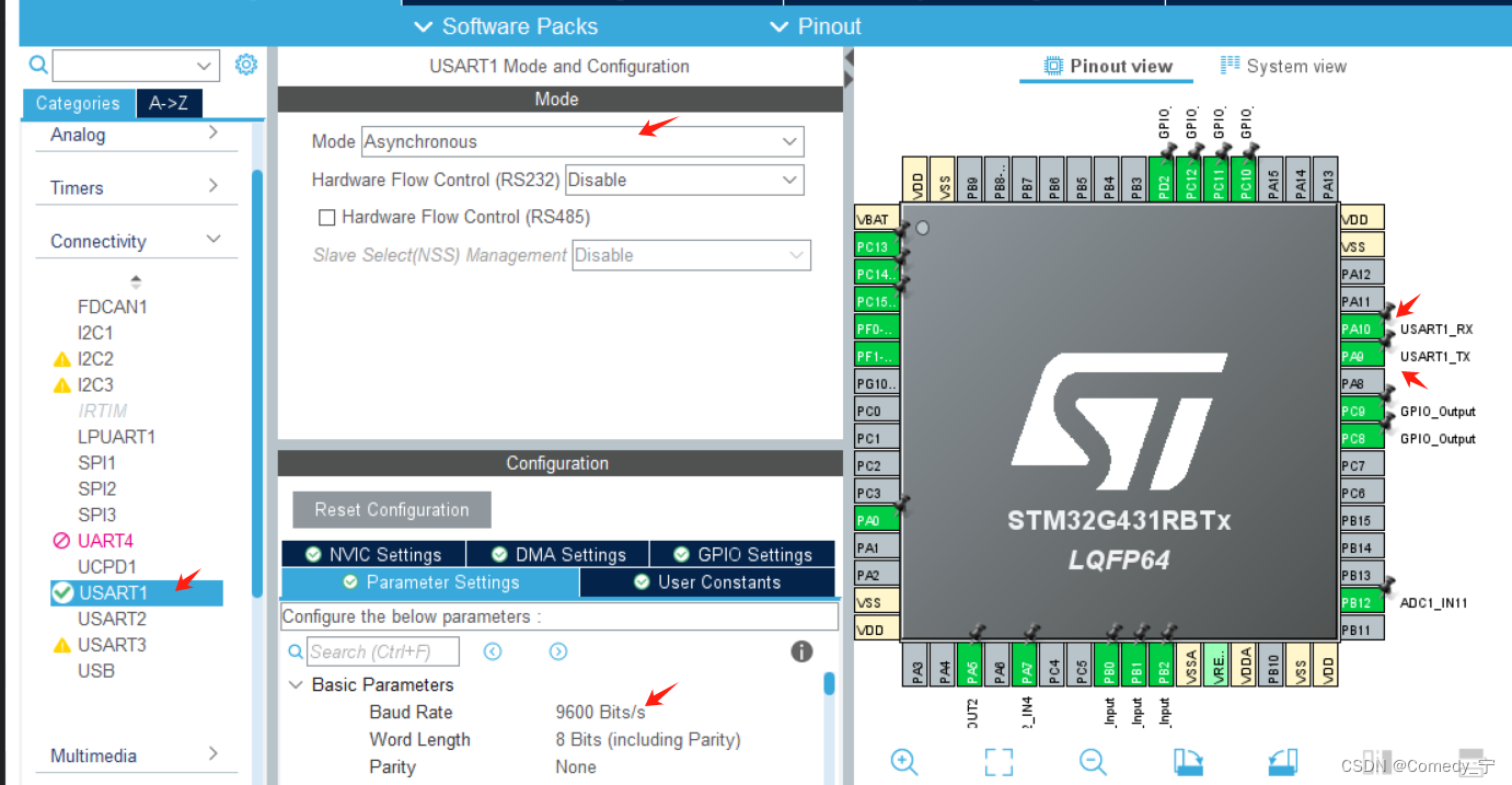 蓝桥杯stm32 G431 Hal库开发速成——timuart 综合案例——不定长数据接收uarttim版stm32g系列hal库例程 Csdn博客