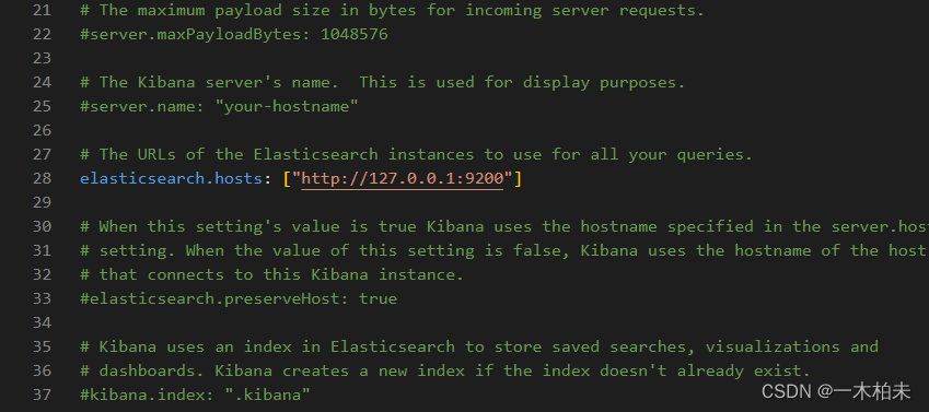 Kibana Unable to connect to Elasticsearch at http.....30000_# the urls of the elasticsearch ...