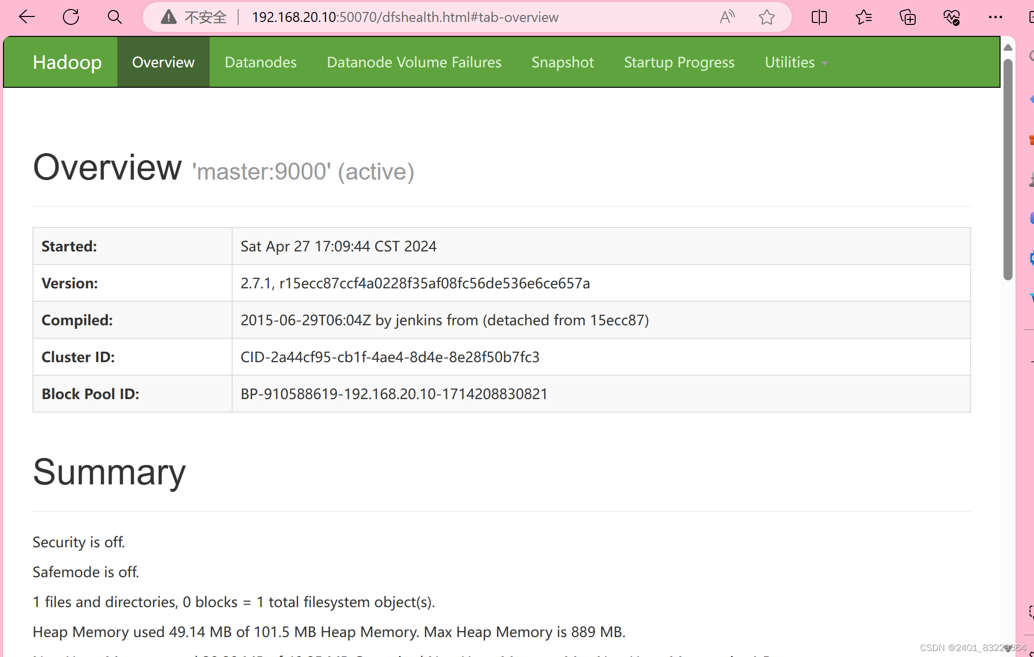 单机伪分布式hadoop-CSDN博客