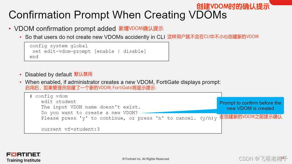 教程篇(7.2) 13. 虚拟域 VDOM & FortiGate基础设施 Fortinet网络安全专家 NSE4_飞塔vdom-CSDN博客