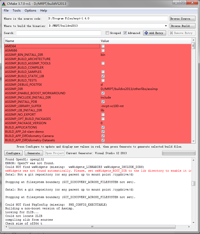 MRPT笔记——MRPT在VS2013中的配置-CSDN博客