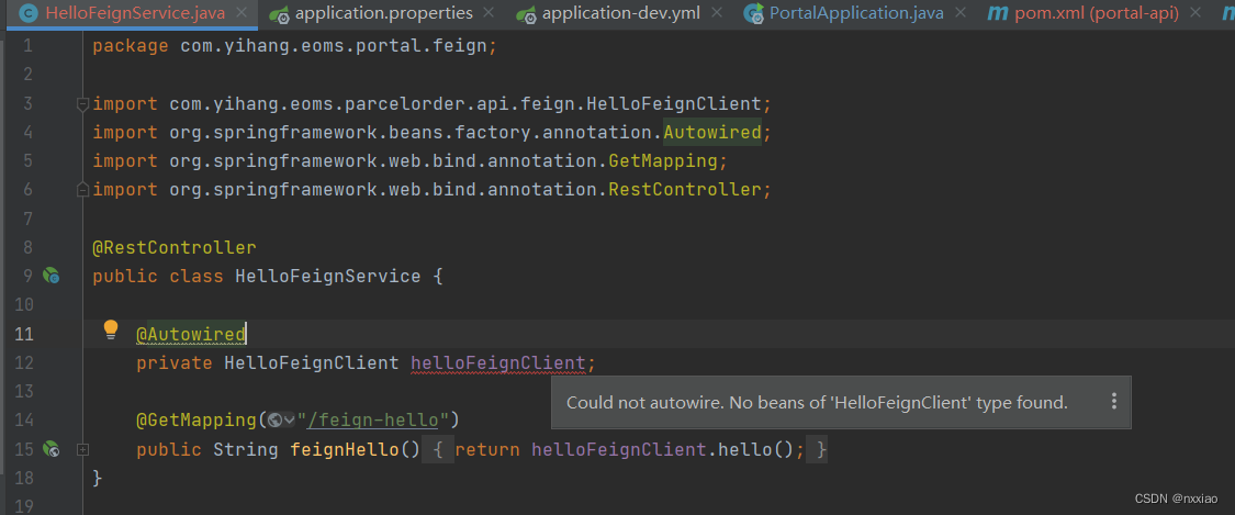 Spring Cloud Feign Could not autowire 问题解决-CSDN博客