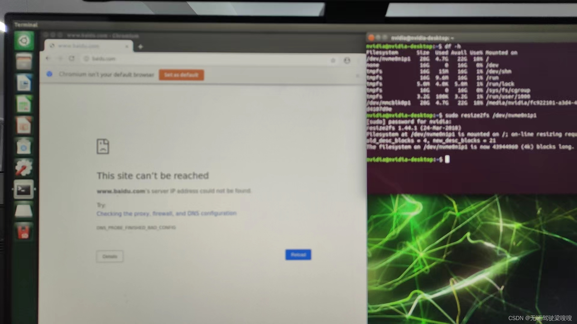 Jetson（Ubuntu18.04）设备无法ping通百度能ping通局域网错误集合，（神奇的是这样的情况下Todesk等远程确没有问题）_jetson上没有网络-CSDN博客