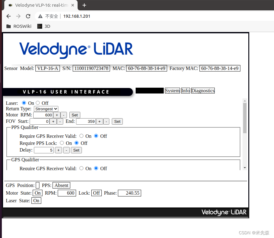 Ubuntu 20.04 调试VLP-16_vlp16驱动-CSDN博客