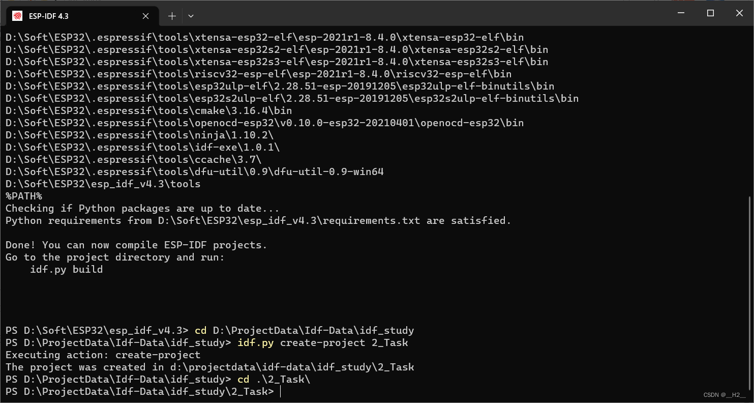 基于FreeRTOS的ESP-IDF开发——3.使用任务（上）_esp idf 使用freertos-CSDN博客
