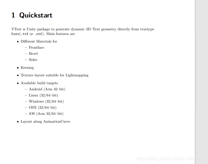 Unity 工具 之 VText 简单快速实现 文字 3D 效果，VText 的导入设置和简单使用（可支持中文字体）_unity 3d文字 ...