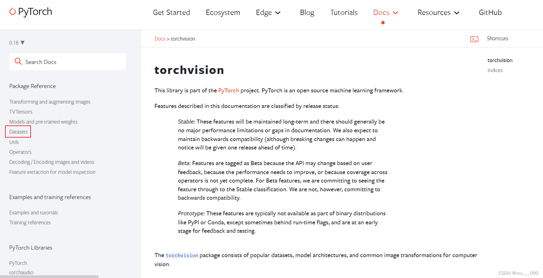 pytorch中Torchvision数据集_torchvision官网-CSDN博客