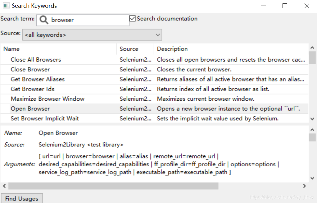 robot framework笔记（Selenium2Library）_selenium2library rf找不到这个依赖包-CSDN博客