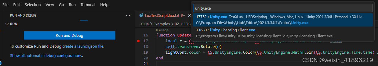 EmmyLua VSCode调试XLua及Could not load source问题解决_emmylua could not load source-CSDN博客