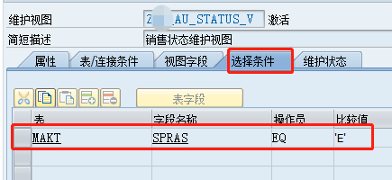 SAP ABAP 问题探索：维护视图的选择条件（Maintenance views Selection conditions）_sap 视图中字段为灰色-CSDN博客