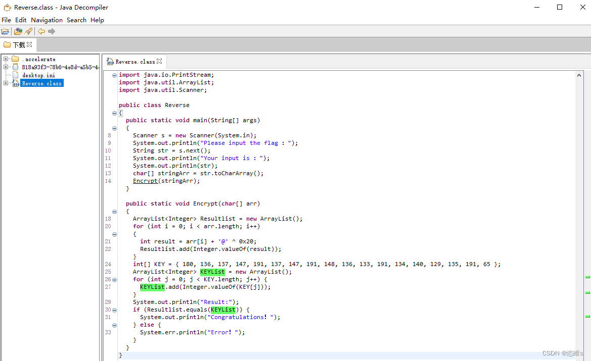BUUCTF——Reverse——Java逆向解密_ctf java逆向-CSDN博客