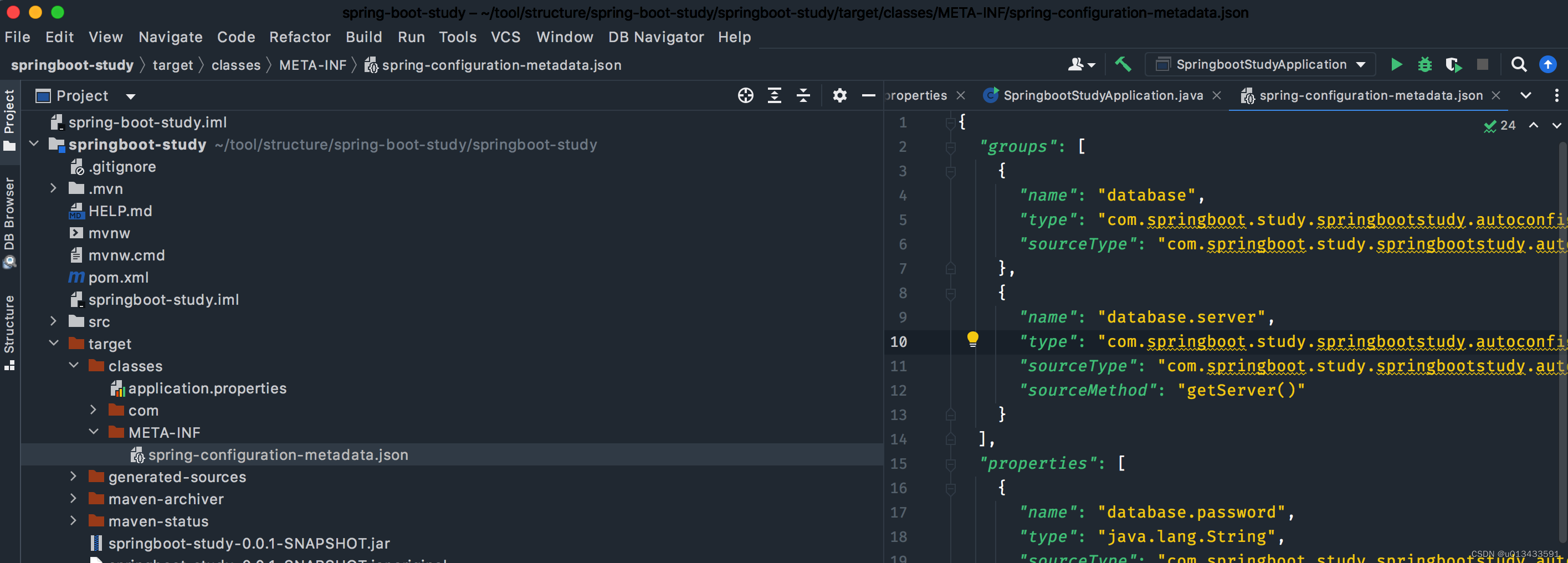 Spring Boot 自定义配置元数据spring Configuration Metadatajson Csdn博客
