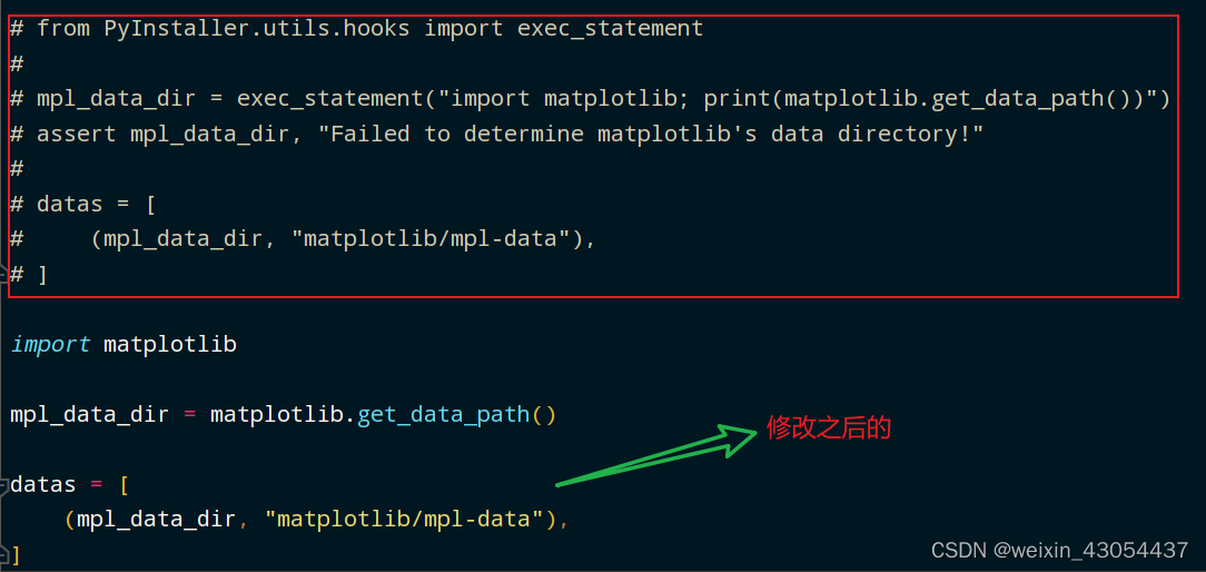 pyinstaller 打包报错Failed to determine matplotlib‘s data directory_failed to determine matplotlib's ...
