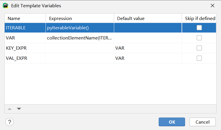 PyCharm动态代码模板Live Template_pycharm live template-CSDN博客