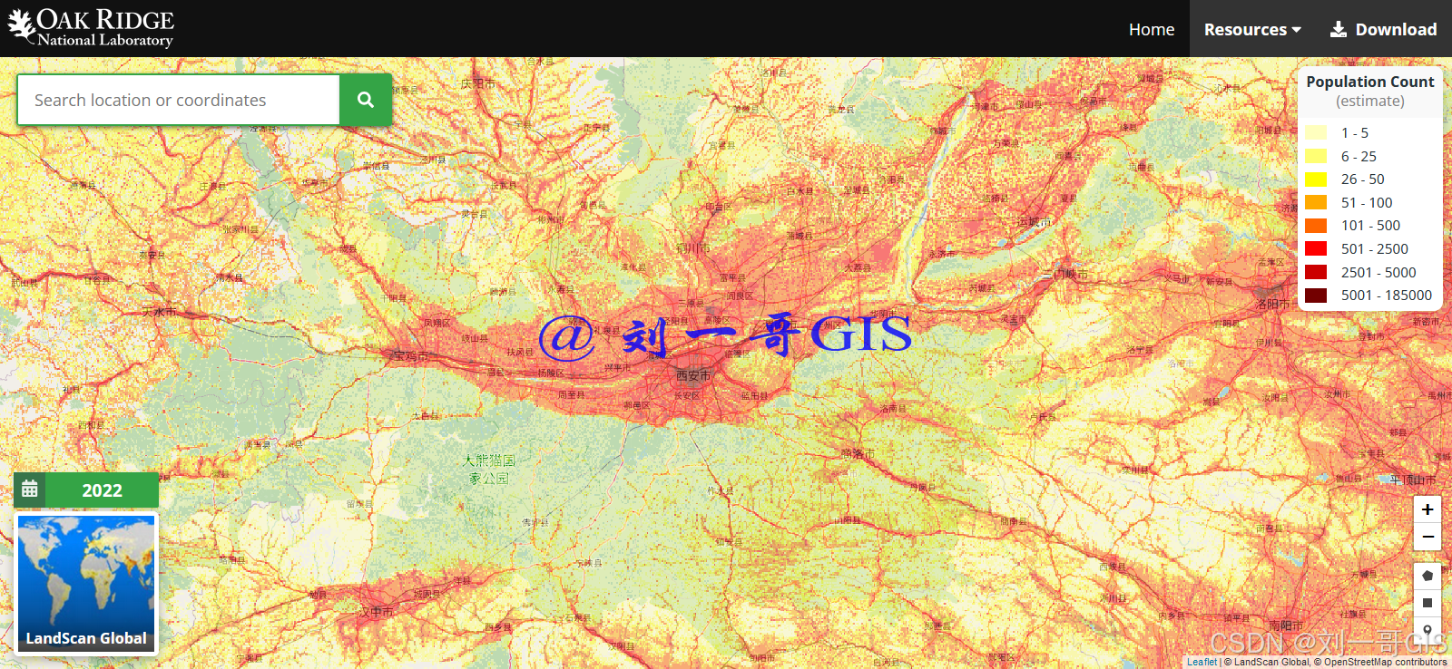 全球人口分布数据LandScan（2000-2022）下载与处理流程（附成品下载）-CSDN博客