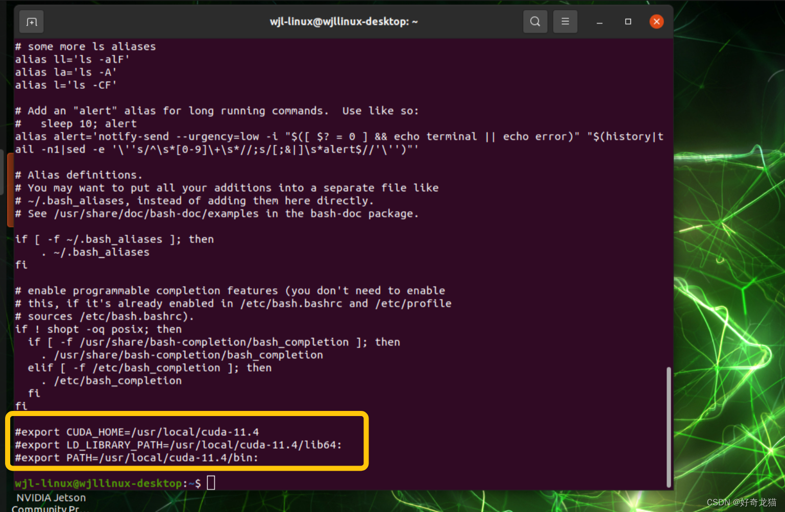 【bash:xxx:command not found问题,在英伟达nvidia的jetson-orin-nx上遇到的＞＞＞解决方式之一】_linux nx 5.10.104-tegra-CSDN博客