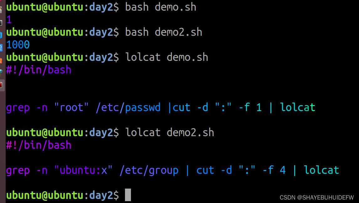 Shell脚本示例：/etc/passwd中获取root行号与Ubuntugid的渐变色显示-CSDN博客