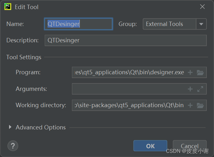 PyCharm+PyQt5、PyQt5-tools安装、设置外部工具_pyqt tool安装-CSDN博客