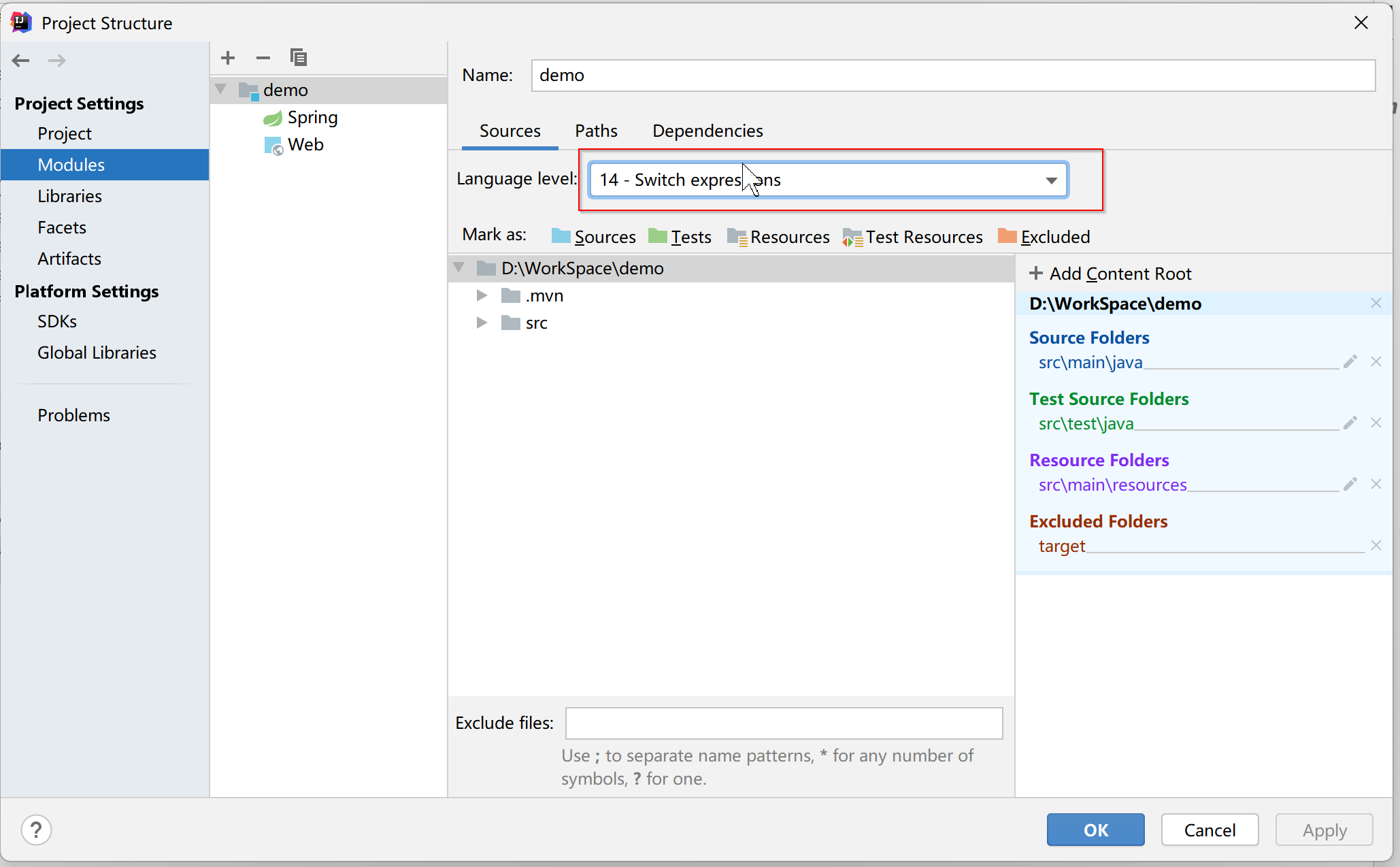Error: java: -source 8 中不支持 switch 规则 (请使用 -source 14 或更高版本以启用 switch 规则)-CSDN博客