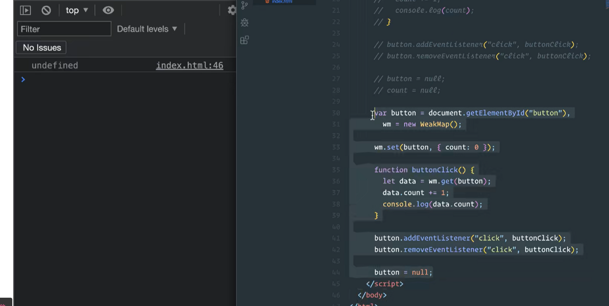 前端学习案例1-weakMap的用法1弱引用_table in weakmap-CSDN博客