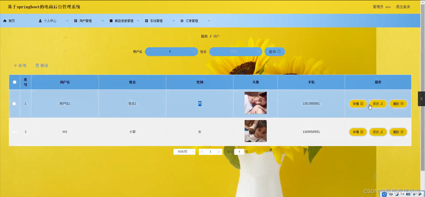 Java计算机毕业设计基于springboot的电商后台管理系统(附源码springboot开题论文)java电商后台 Csdn博客