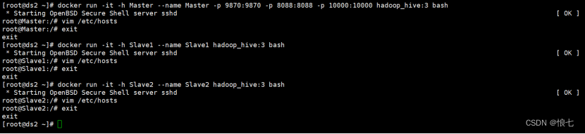 hadoop3.2.1+hive3.1.2-docker安装_docker安装hive hadoop-CSDN博客