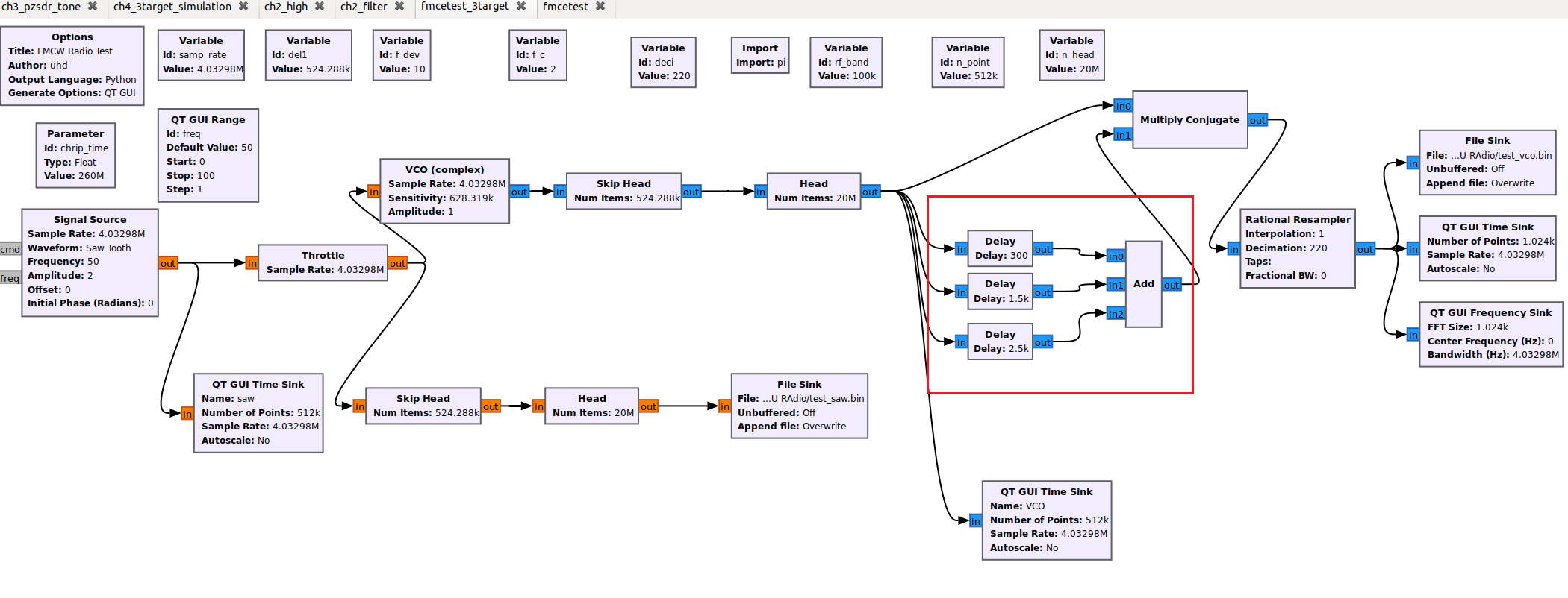 使用GNU Radio实现FMCW_gnu raido radar-CSDN博客