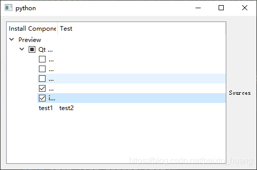 PyQt5——列表控件、树形控件、表格控件_pyqt5 listwidgetitem label-CSDN博客