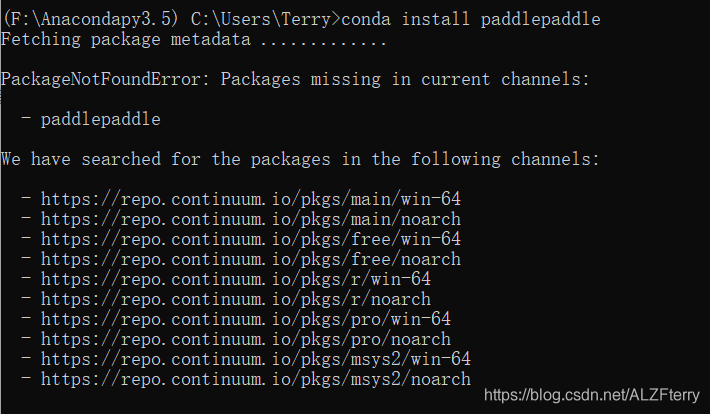 conda安装paddle（win10 cpu 版本）_conda env create -n paddlegan-CSDN博客