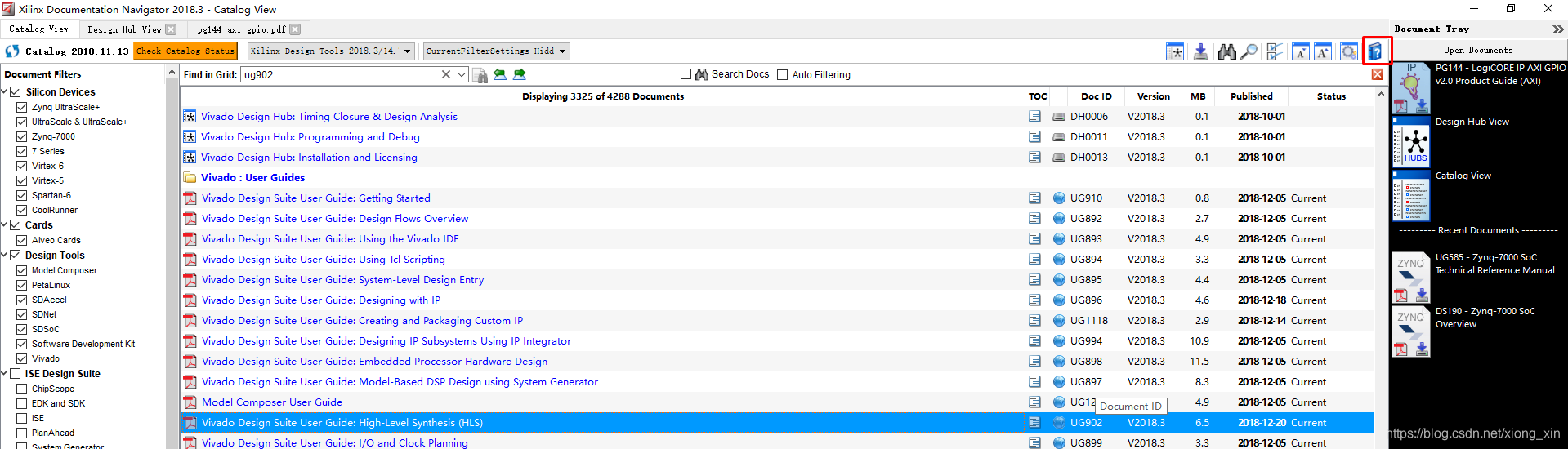 使用 Xilinx Documentation Navigator 查看官方文档_xilinx reading documentation.xml-CSDN博客