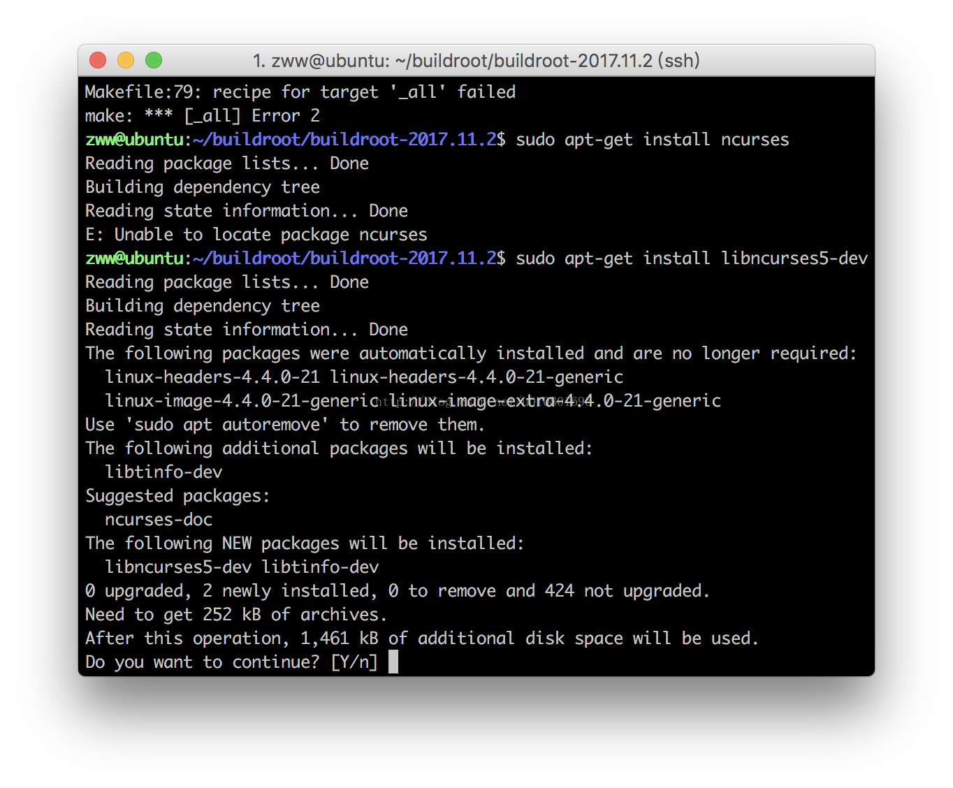【嵌入式-系统移植】make menuconfig 提示：‘make menuconfig‘ requires the ncurses libraries的解决方法_make ...