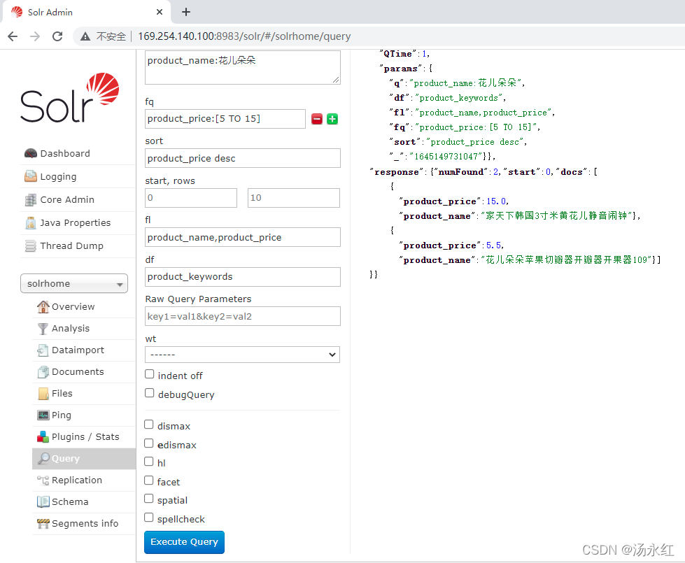 二、Docker下的Solr访问windows的MySQL8生成索引库及使用_solr admin 查看stored为false-CSDN博客